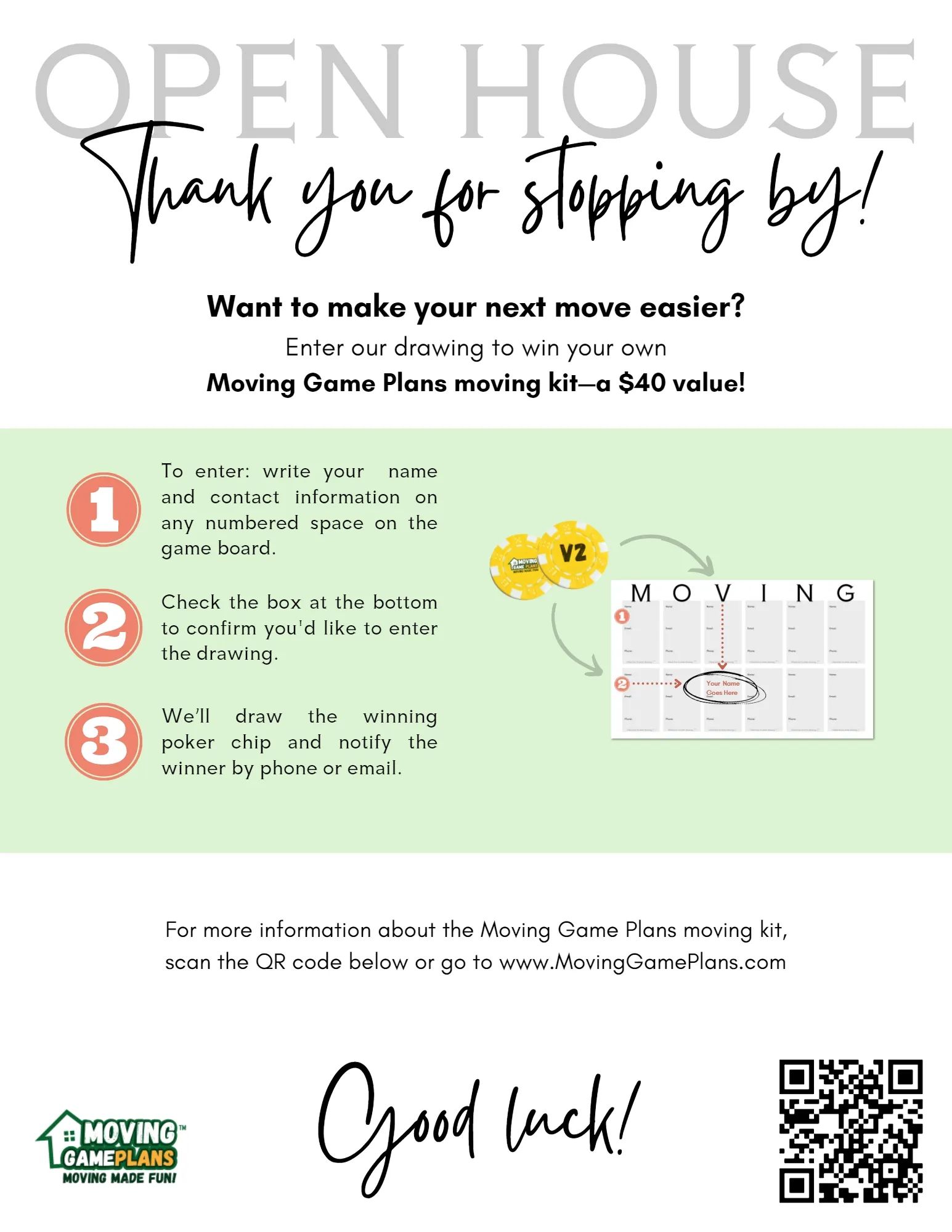 Open House Bingo - FAQs and Additional Resources